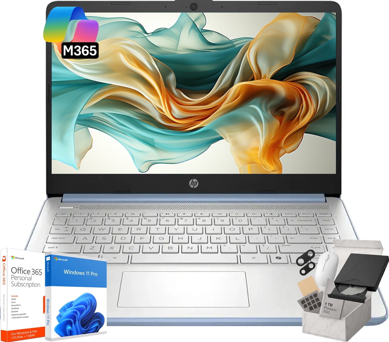 HP Everyday Laptop Computer for Student & Business • Intel Quad-Core ...