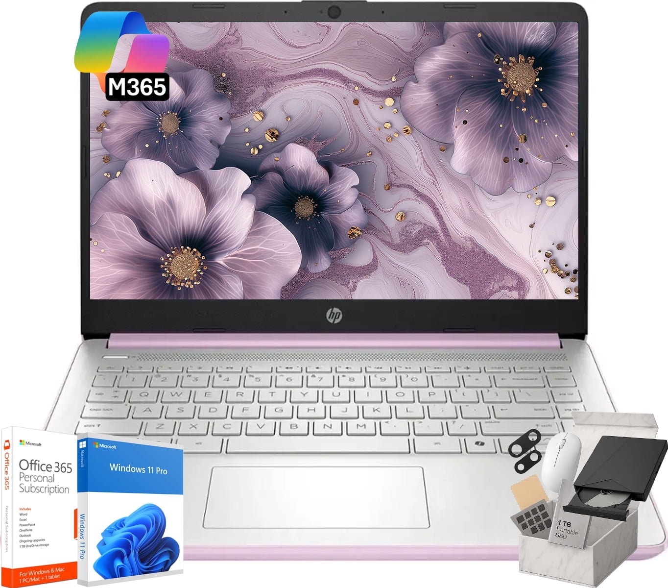 HP Everyday Laptop Computer for Student & Business • Intel Quad-Core ...