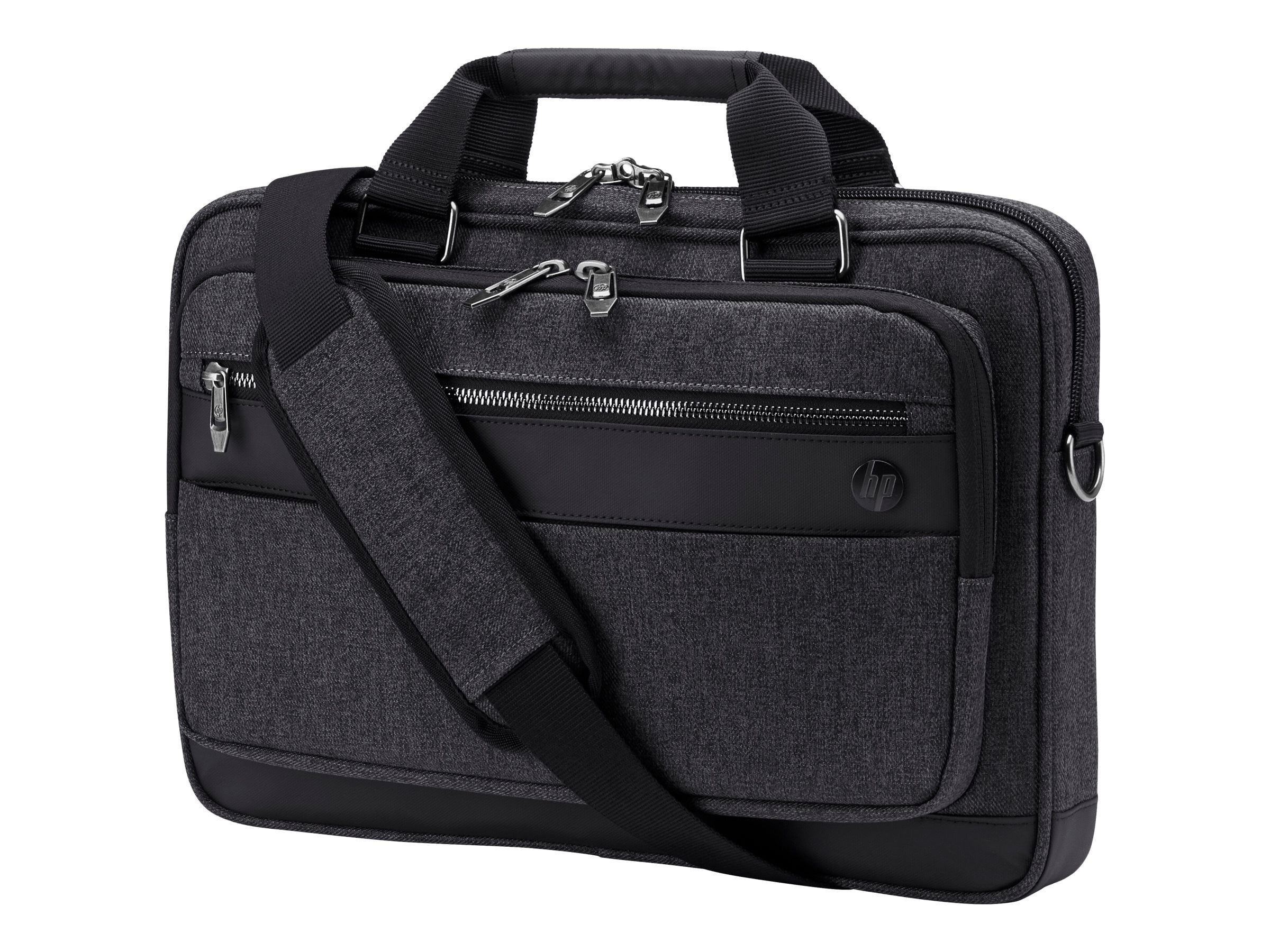 HP Executive 14.1" Laptop Bag, Black with RFID-Blocking and USB ...