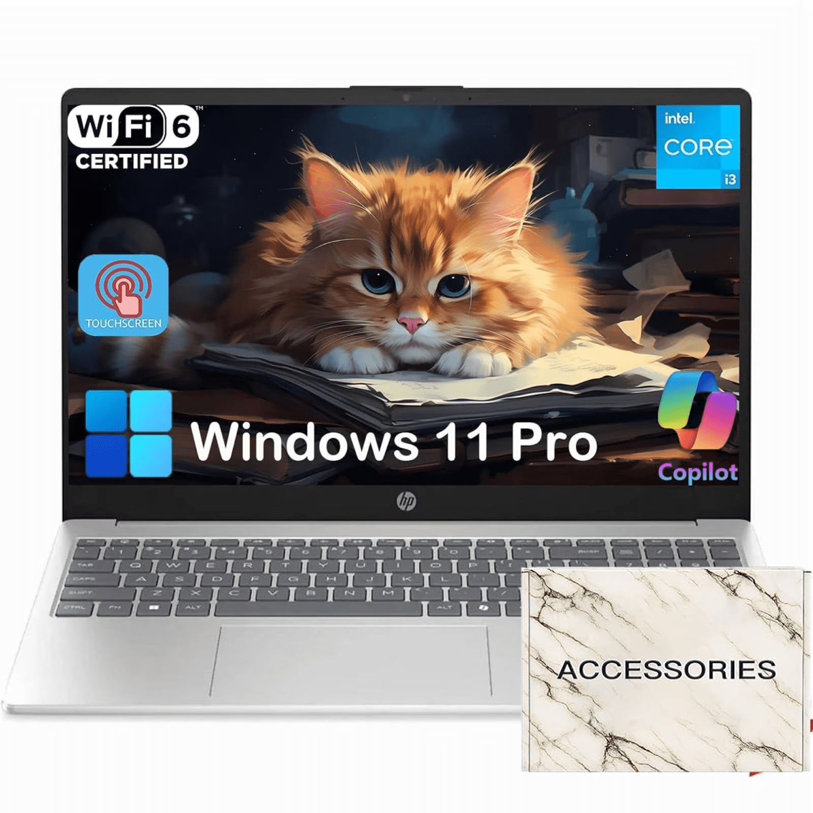 HP Flagship 15.6 Touchscreen Laptop Computer - Intel 13th Gen Core i3 ...