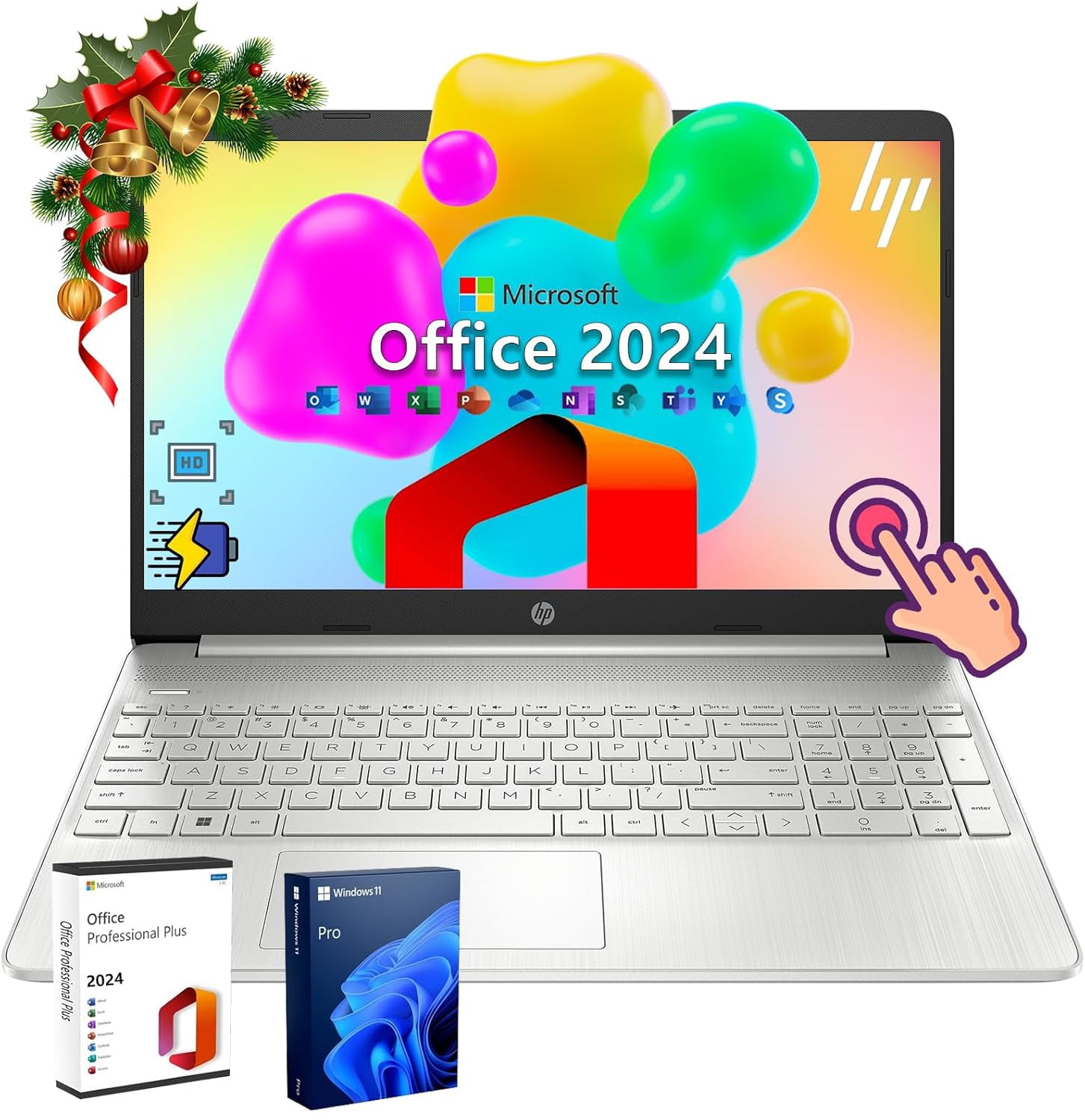 HP Flagship 15.6" Touchscreen Laptop, Intel i3-1215U, Intel UHD ...