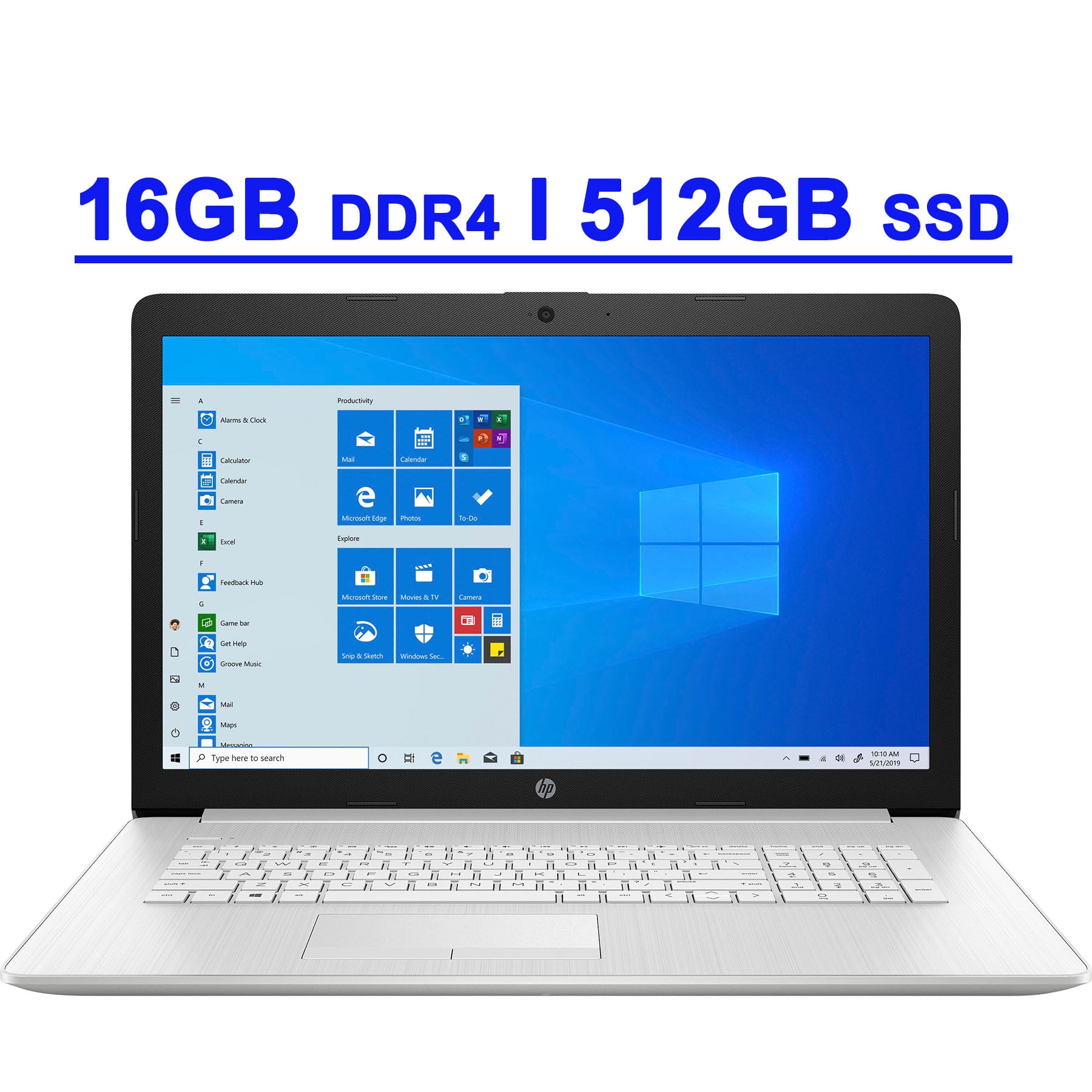 HP Flagship 17 Premium Business Laptop Computer 17.3" FHD IPS Display ...