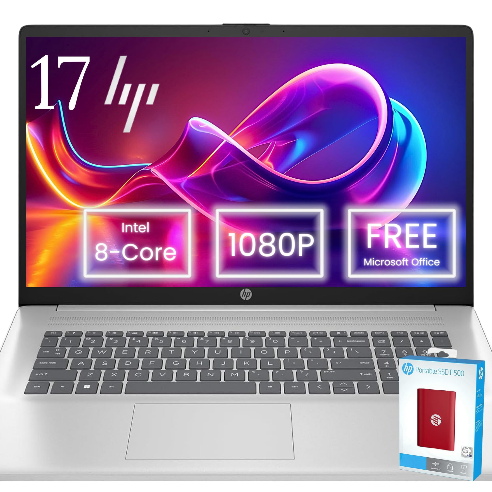 HP Flagship Intel i3 15 FHD Laptop (Flagship 17, 16GB RAM | 512GB SSD) - Walmart.com