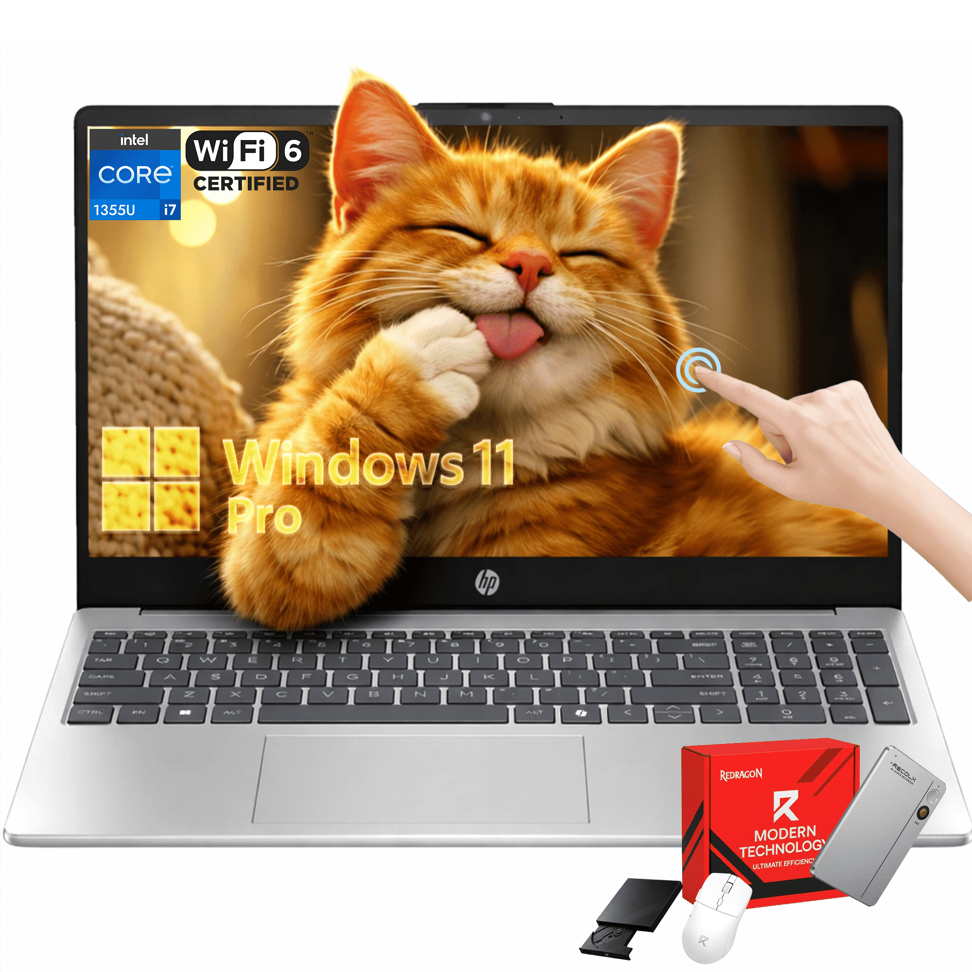 HP Flagship Touchscreen Laptop for Business - 15.6" FHD IPS Touchscreen ...