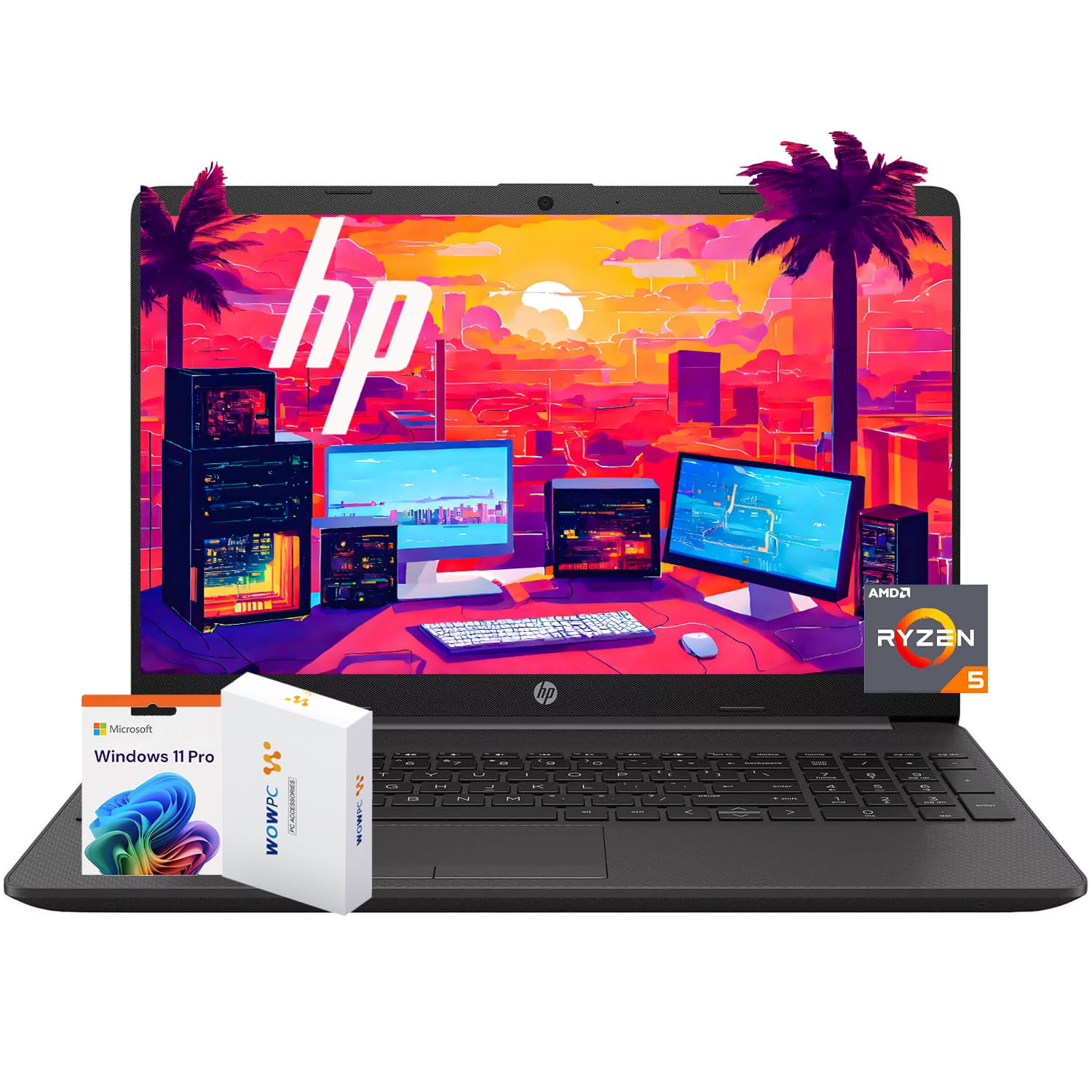 HP G8 15.6" Business Laptop, 16GB RAM, 512GB SSD, AMD Ryzen 5 5500U ...