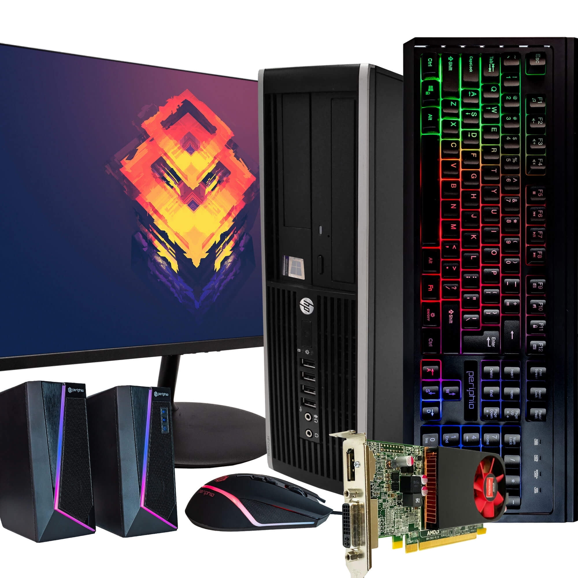 Restored HP Gaming Computer Desktop, Intel Quad-Core i5, AMD Radeon R7 ...