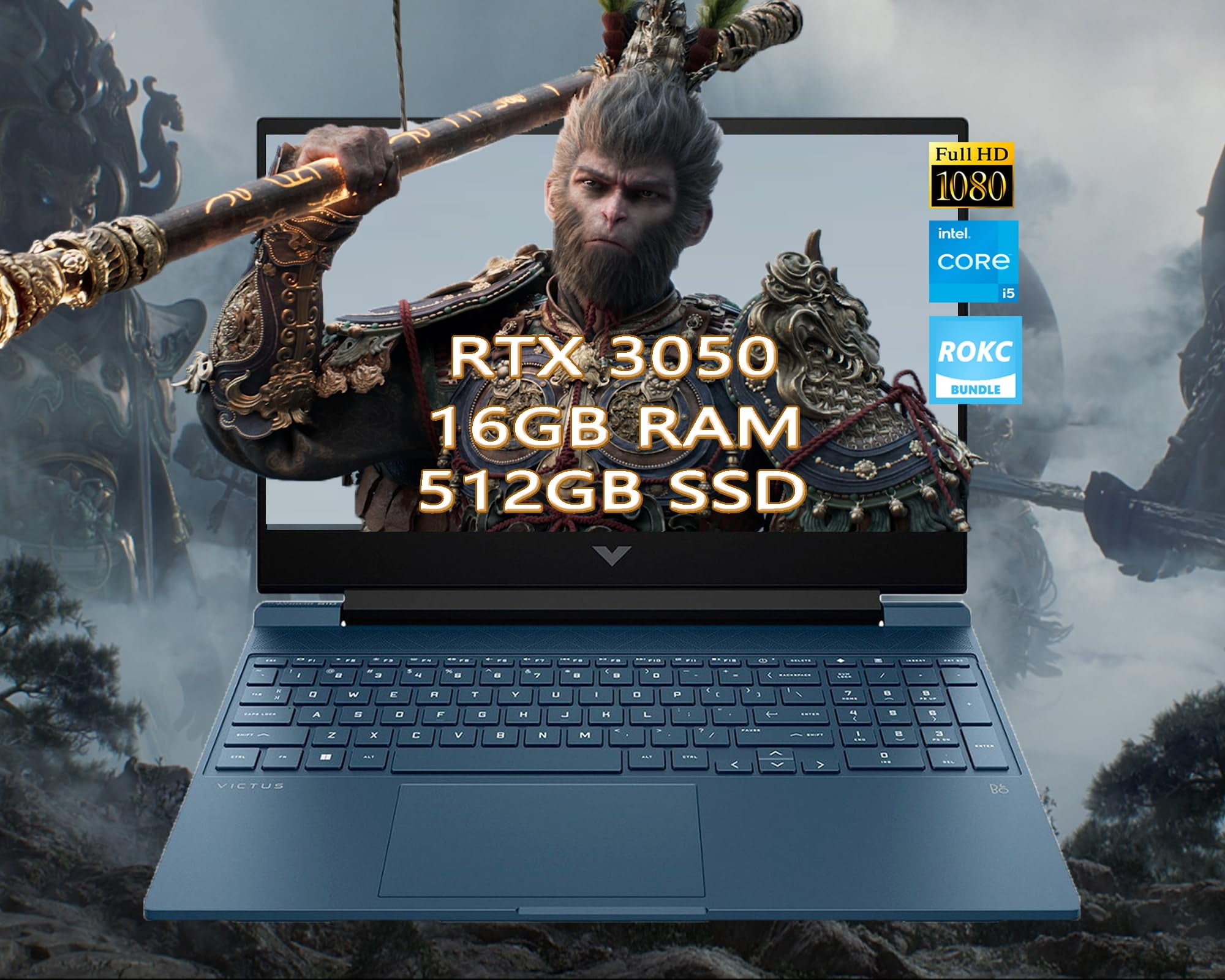 HP Gaming Laptop Computer, 15.6" FHD Victus Gaming Laptops, Intel Core ...