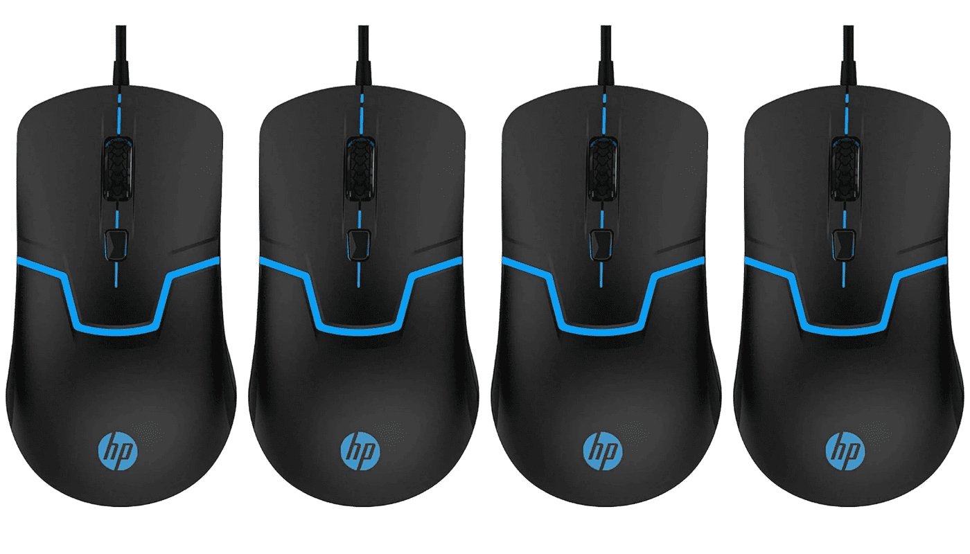 (4 pack) HP Gaming Mouse Wired USB Computer Mouse with RGB Backlit LED ...