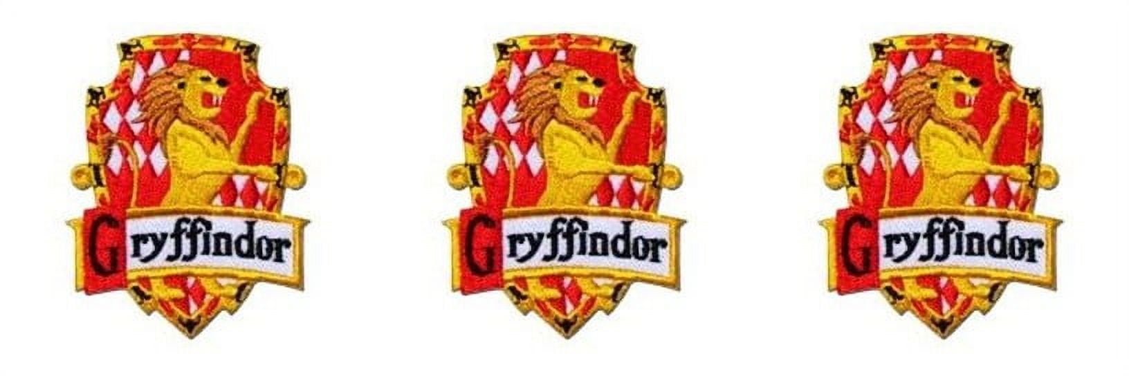 HP Gryffindor Crest 3" Tall Embroidered Iron on Patch Set of 3 ...