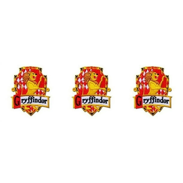 HP Gryffindor Crest 3" Tall Embroidered Iron on Patch Set of 3 ...