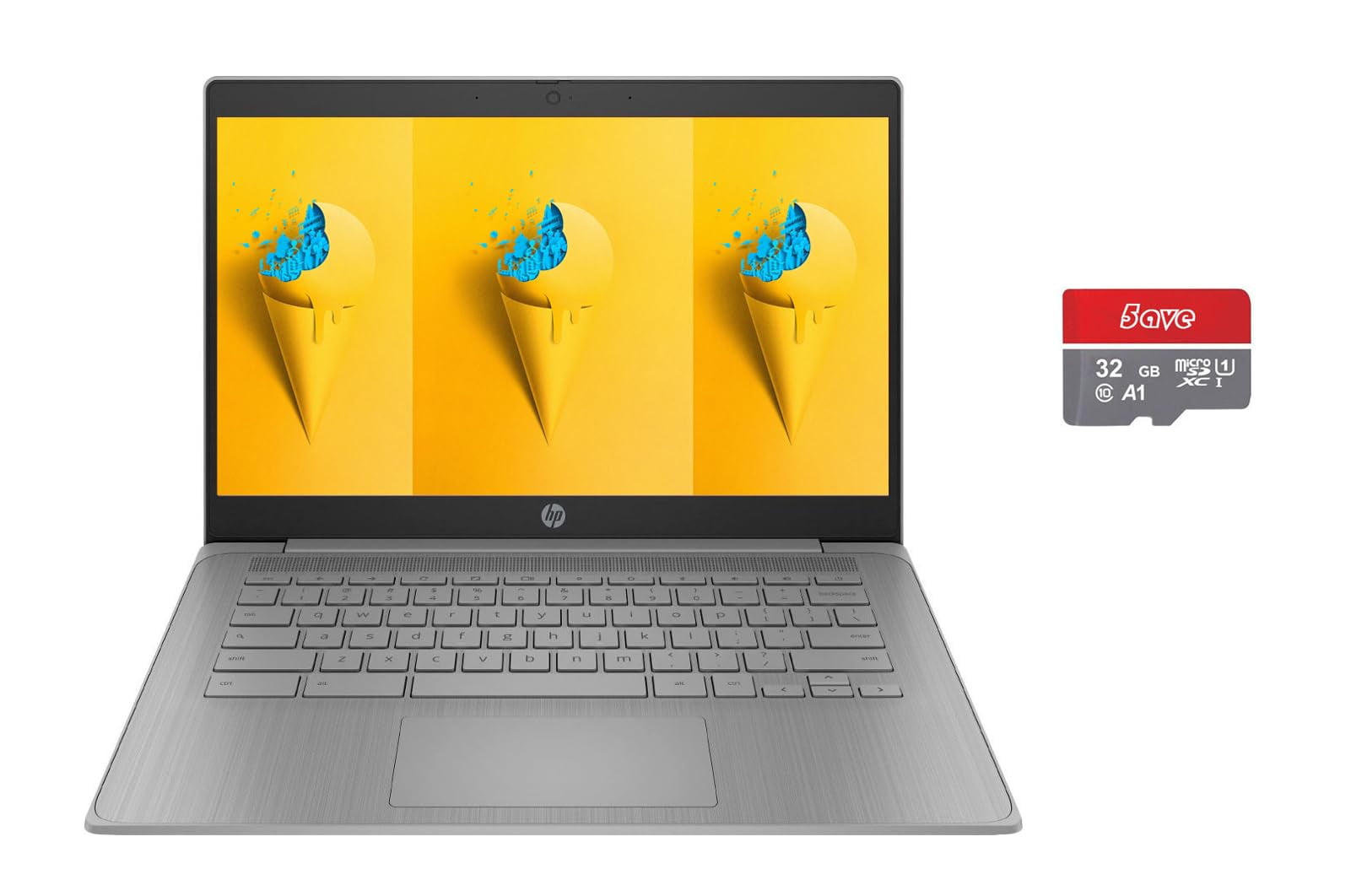 HP HD 14" Chromebook Laptop for Student and Business, Intel Celeron Processor N4120, 4GB RAM ...