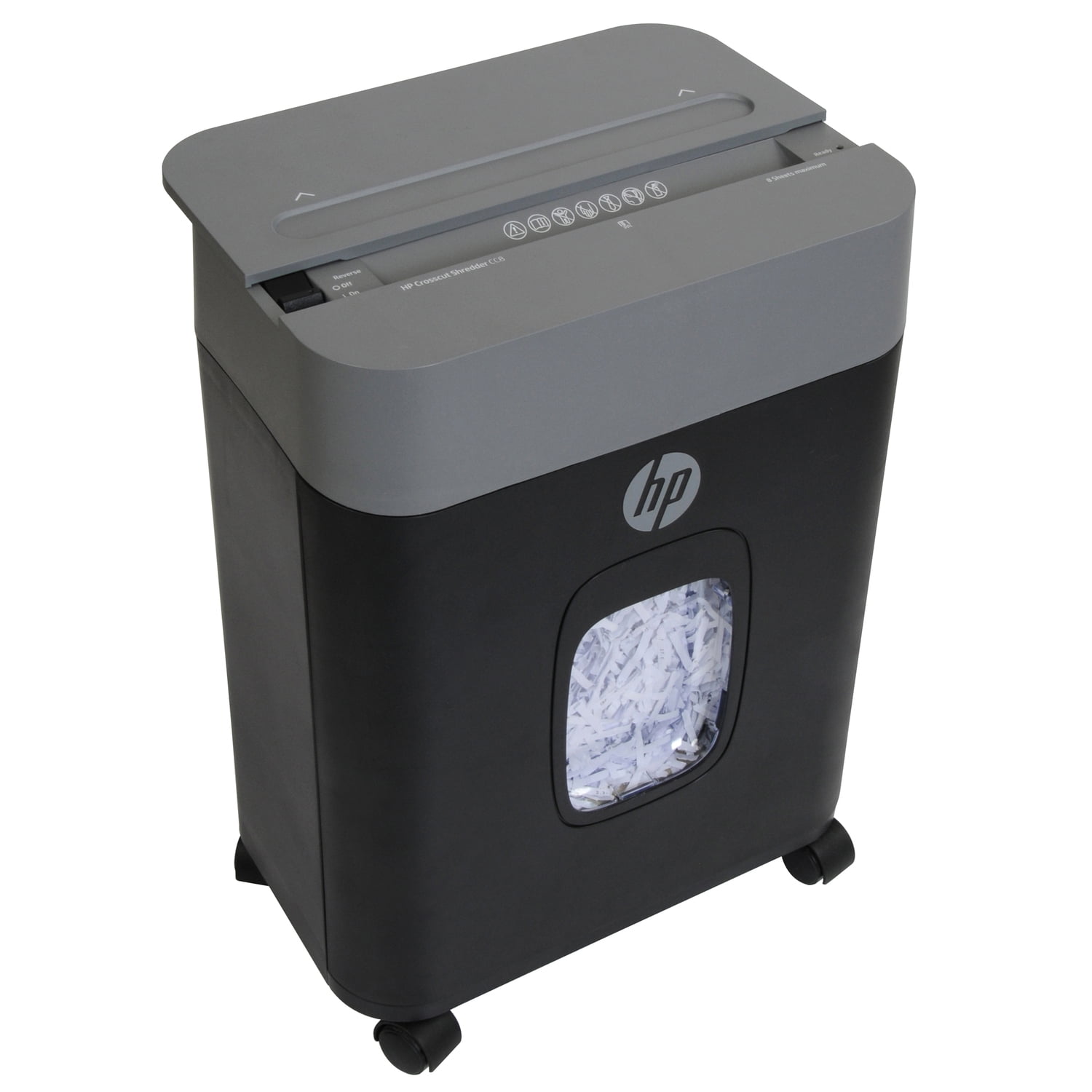 HP HP-CC8 8-Sheet Crosscut Shredder, 91033A - Walmart.com