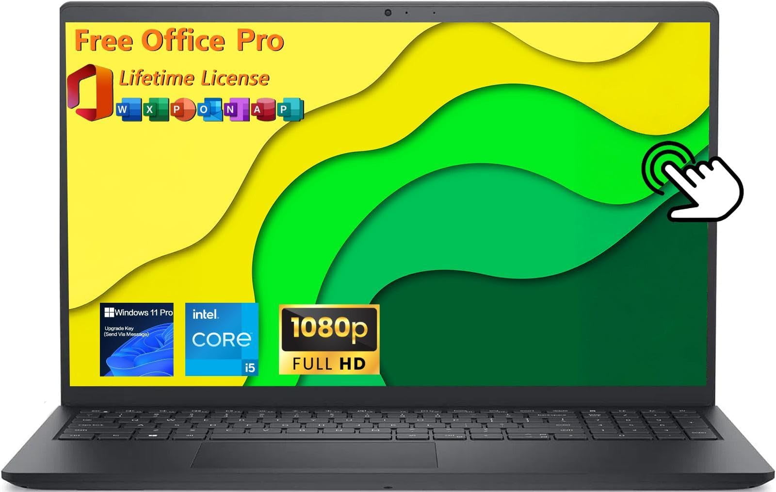 HP High-Performance 17.3" Laptop, 17.3" HD+ Touchscreen, 8-Cores Intel ...