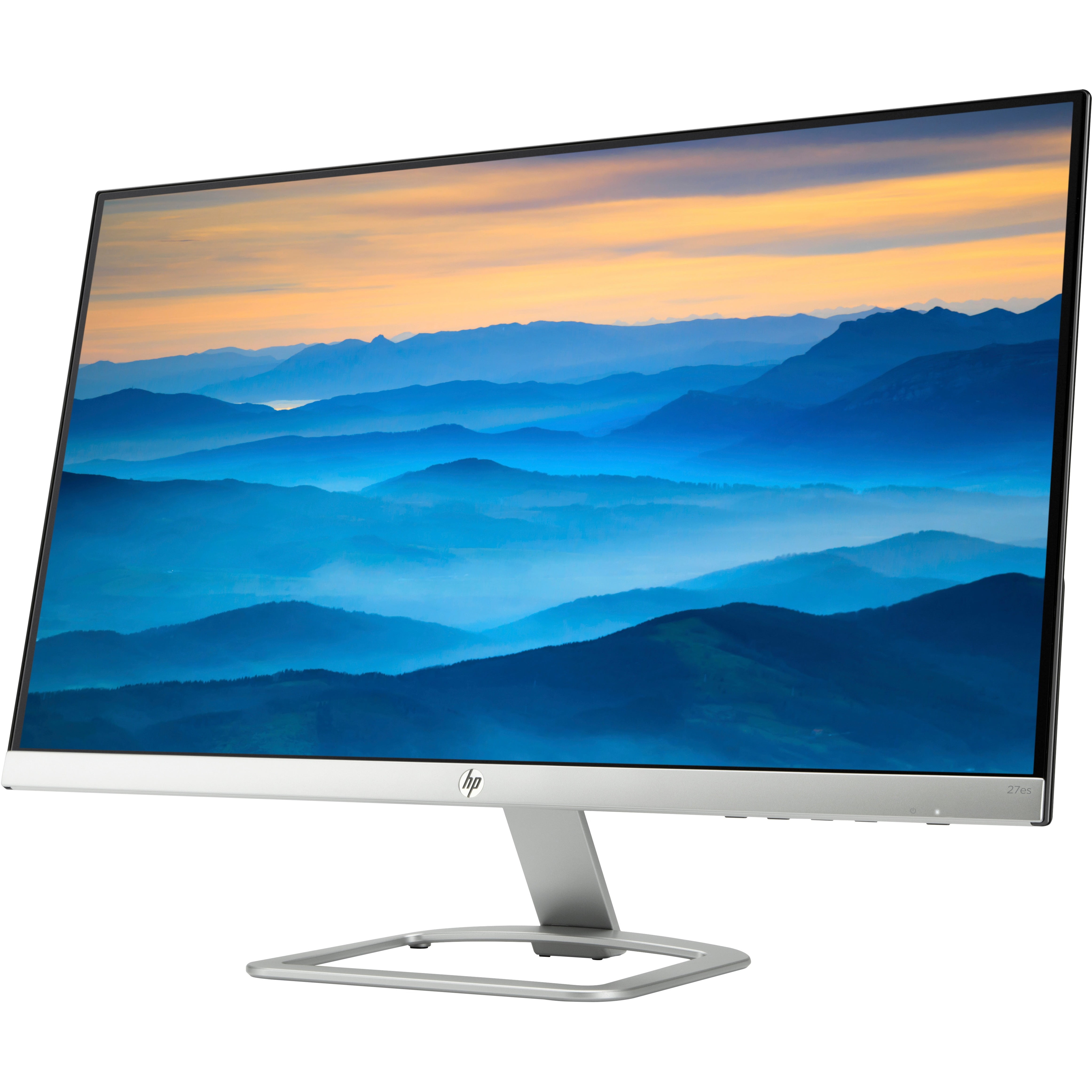 HP Home 27es Full HD LED LCD Monitor, 16:9, Natural Silver, Silver ...