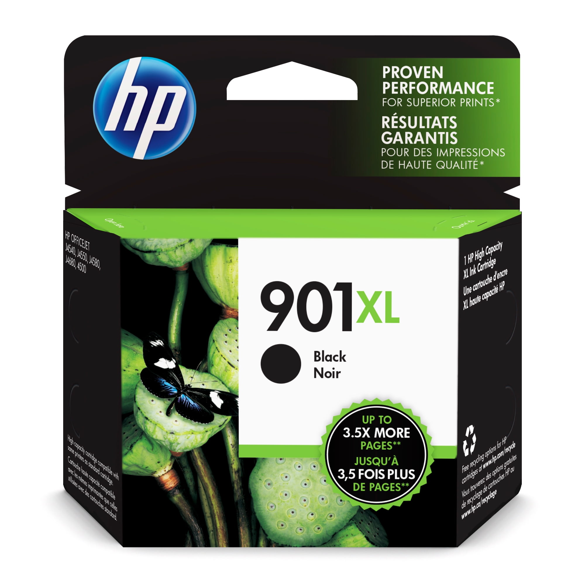 HP 901XL High Yield Black Original Ink Cartridge, 700 Pages, Eco ...