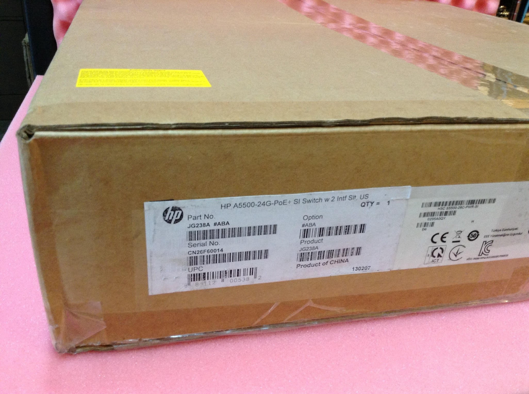 HP JG238A 5500-24g-poe+ Si Switch W/2 Intf Slts - JG238-6100â€‹1 ...