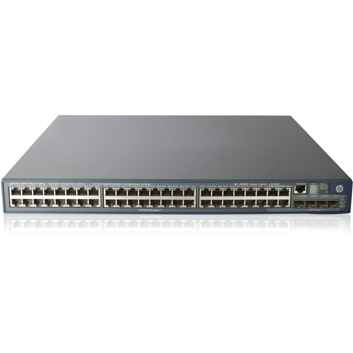 HP JG542A 5500-48g-poe+-4sfp Hi Switch W/2 Slt, No Power or Fans ...
