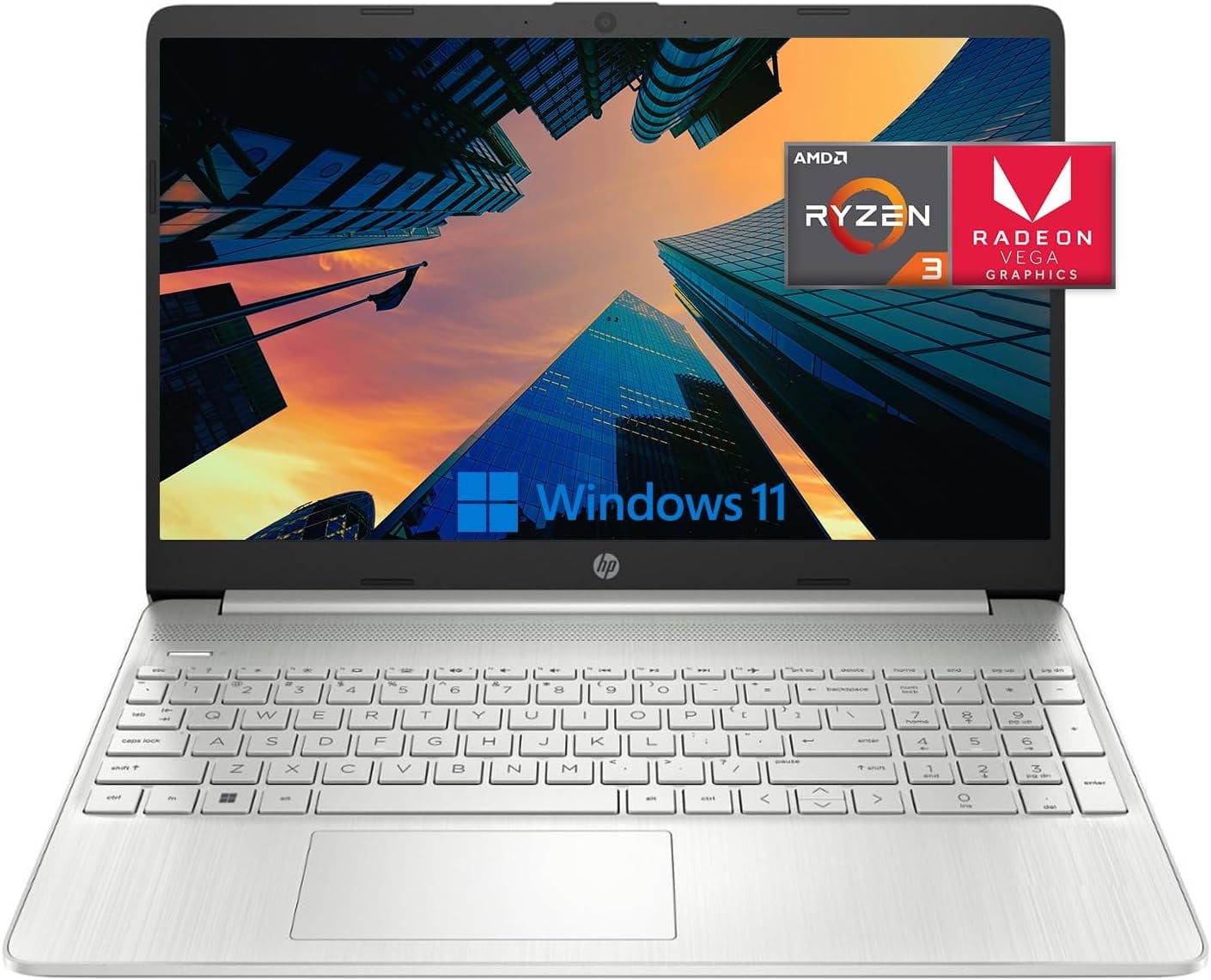 HP Laptop, 15.6" HD Micro-Edge Display, AMD Ryzen 3 5300U (Beats i7 ...