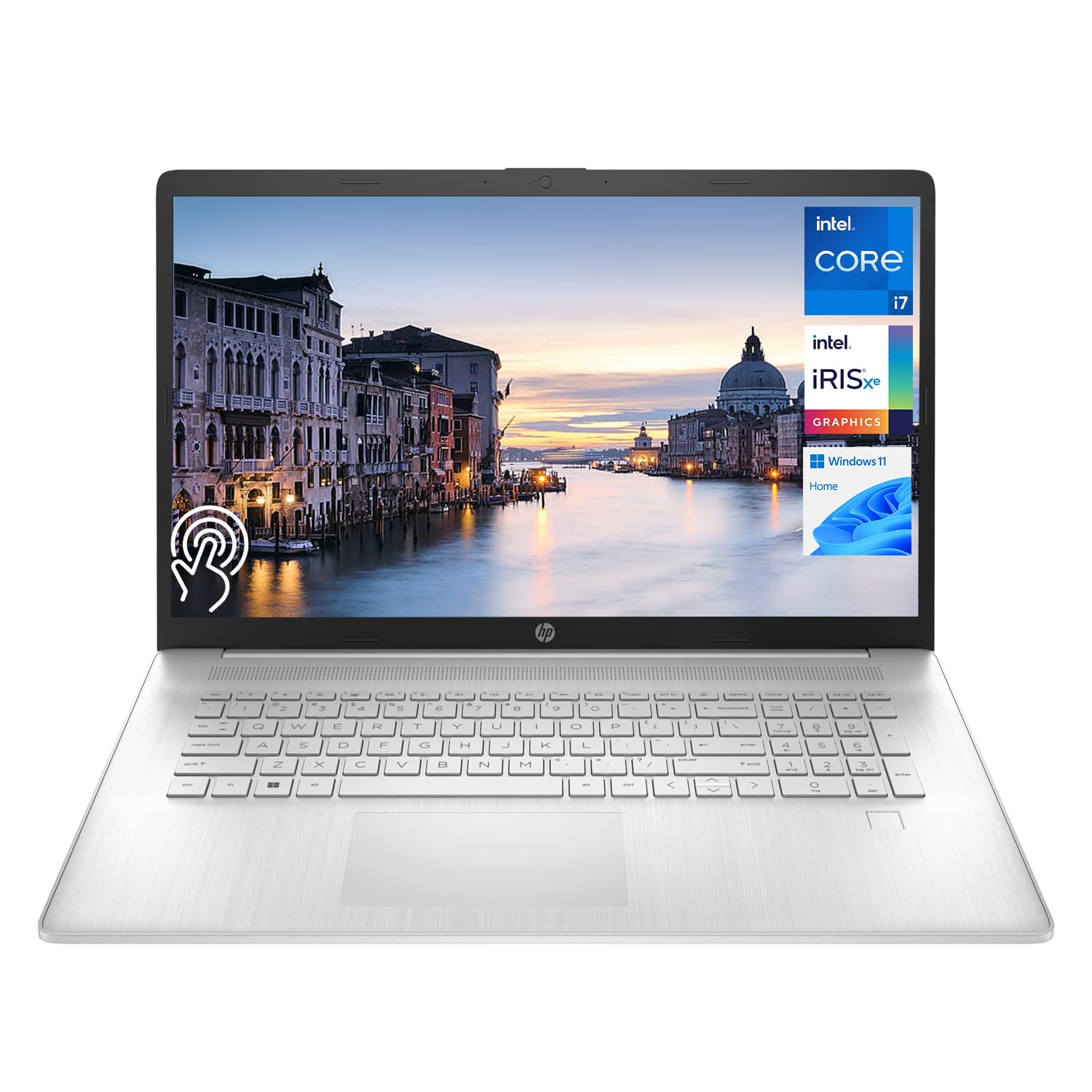 HP Laptop, 17.3" HD+ Touchscreen Display, 12th Gen Intel Core i7-1255U ...
