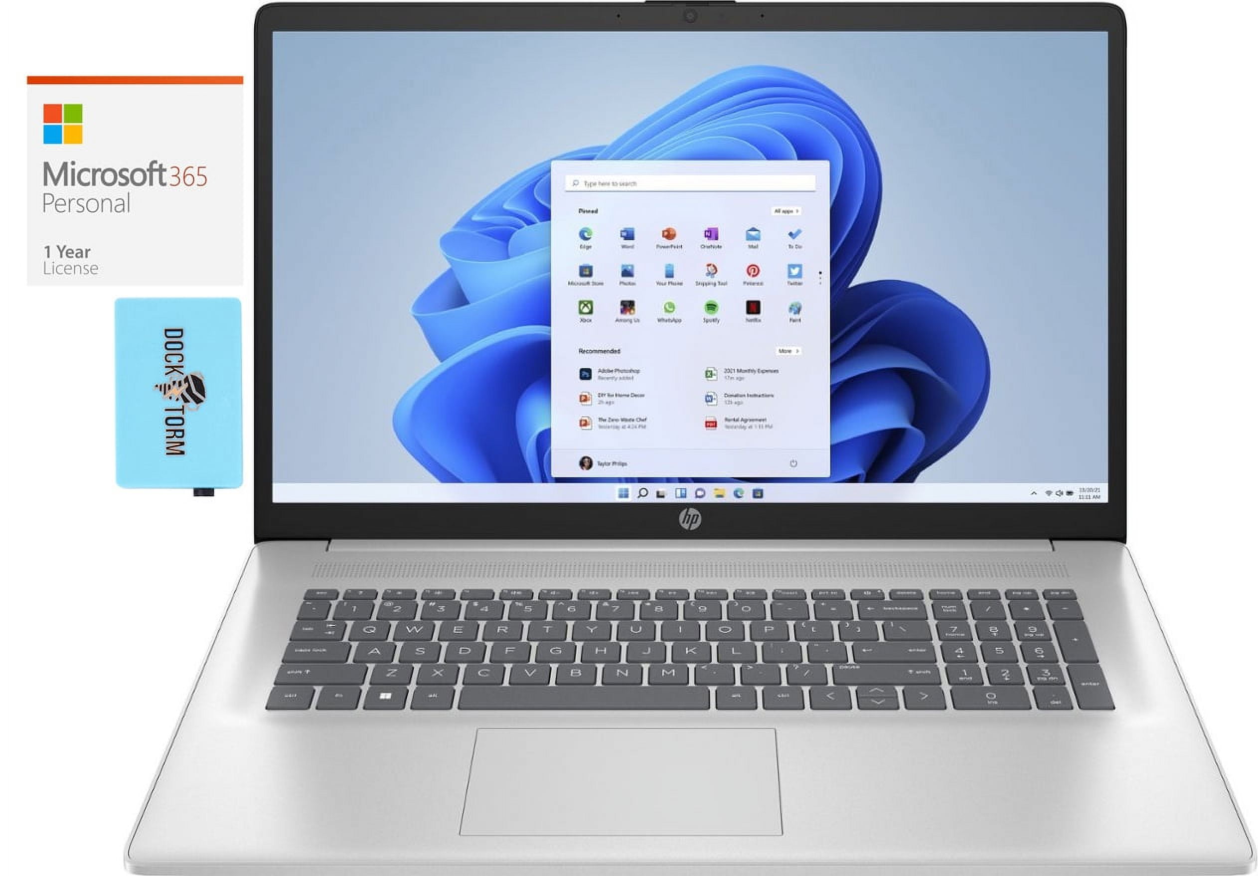 HP Laptop 17 Home/Business Laptop (Intel i3-1215U 6-Core, 17.3in 60 Hz ...