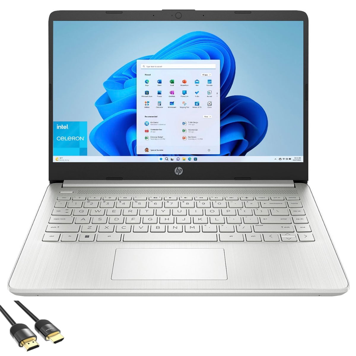 HP Laptop for Business and Student, 14" Anti-Glare Display, Celeron ...