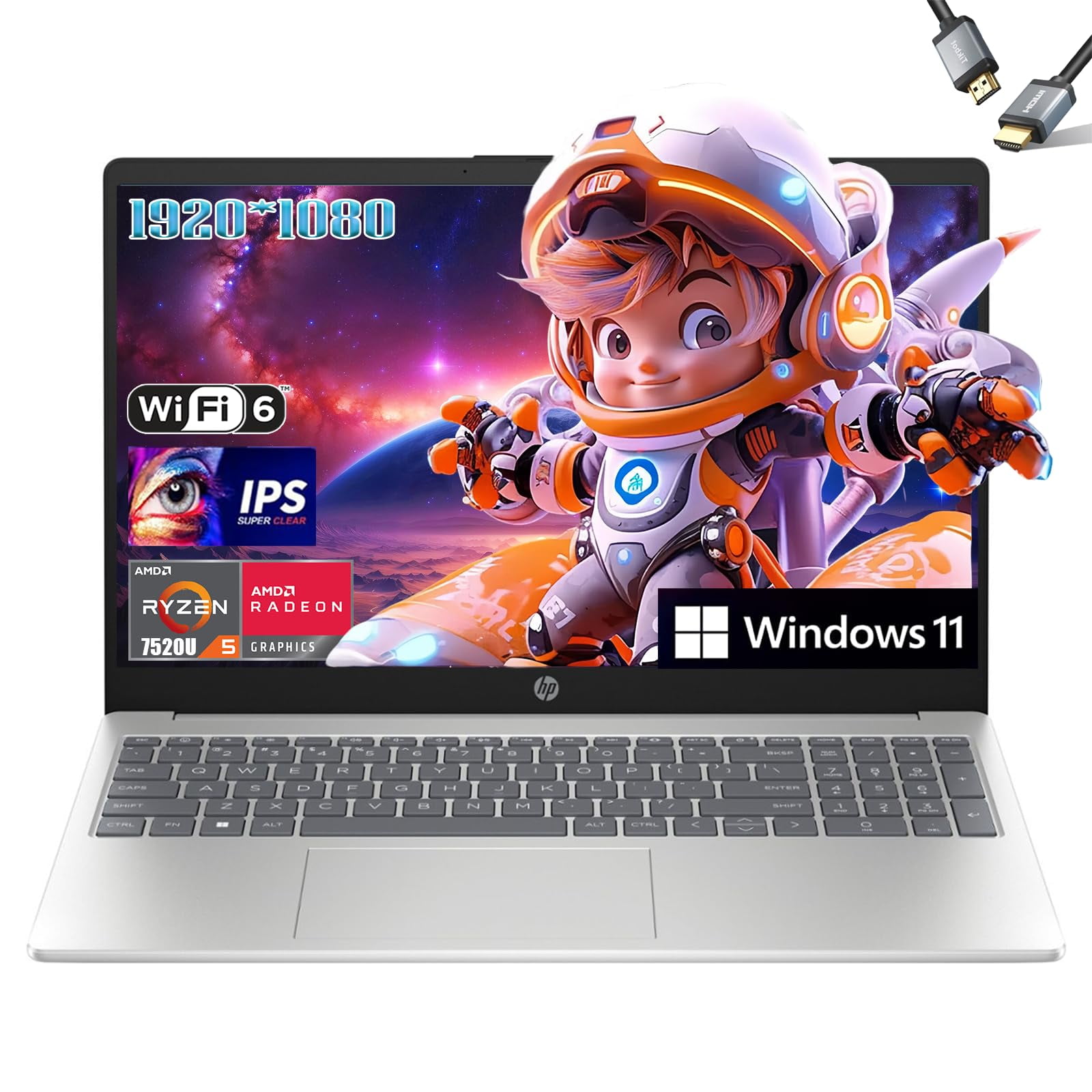 HP Laptop Clearance 2024 | 15.6" FHD IPS Display | Windows11 | AMD ...