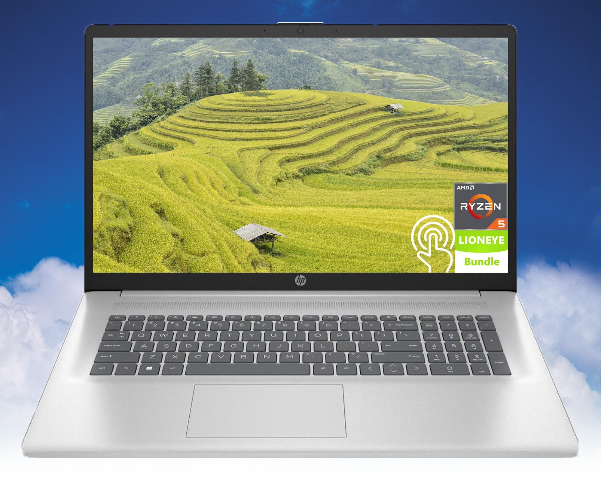 HP Laptop Computer, 17.3'' HD Touchscreen Laptops, AMD Ryzen 5 7530U ...