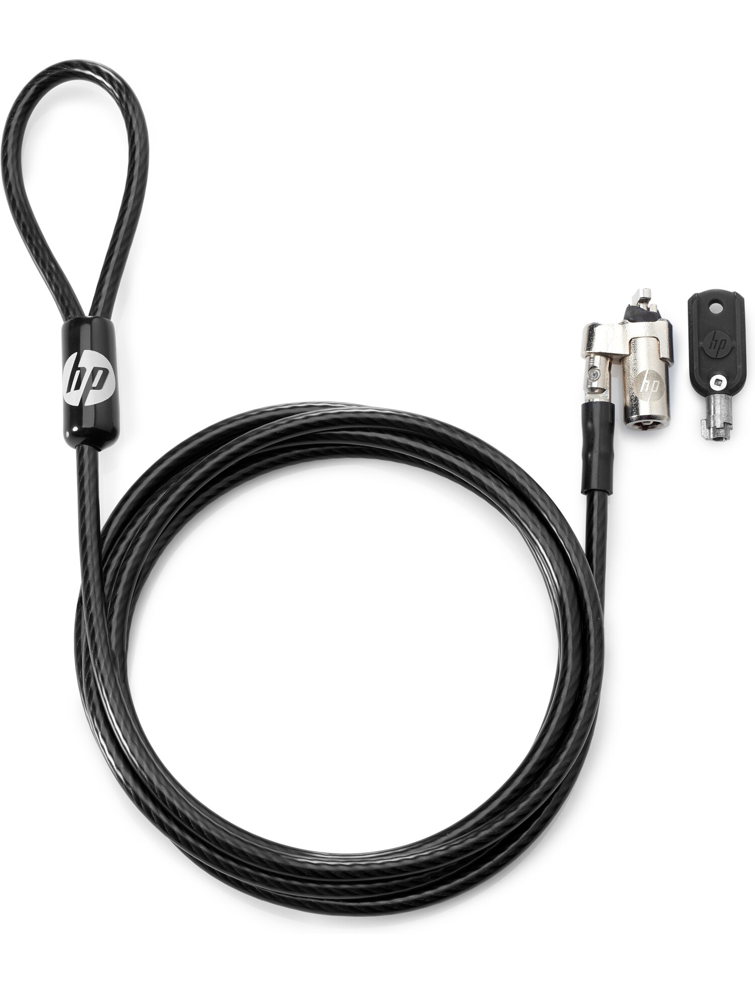 HP Laptop Keyed Security Cable Lock | Black | T1A62UT - Walmart.com
