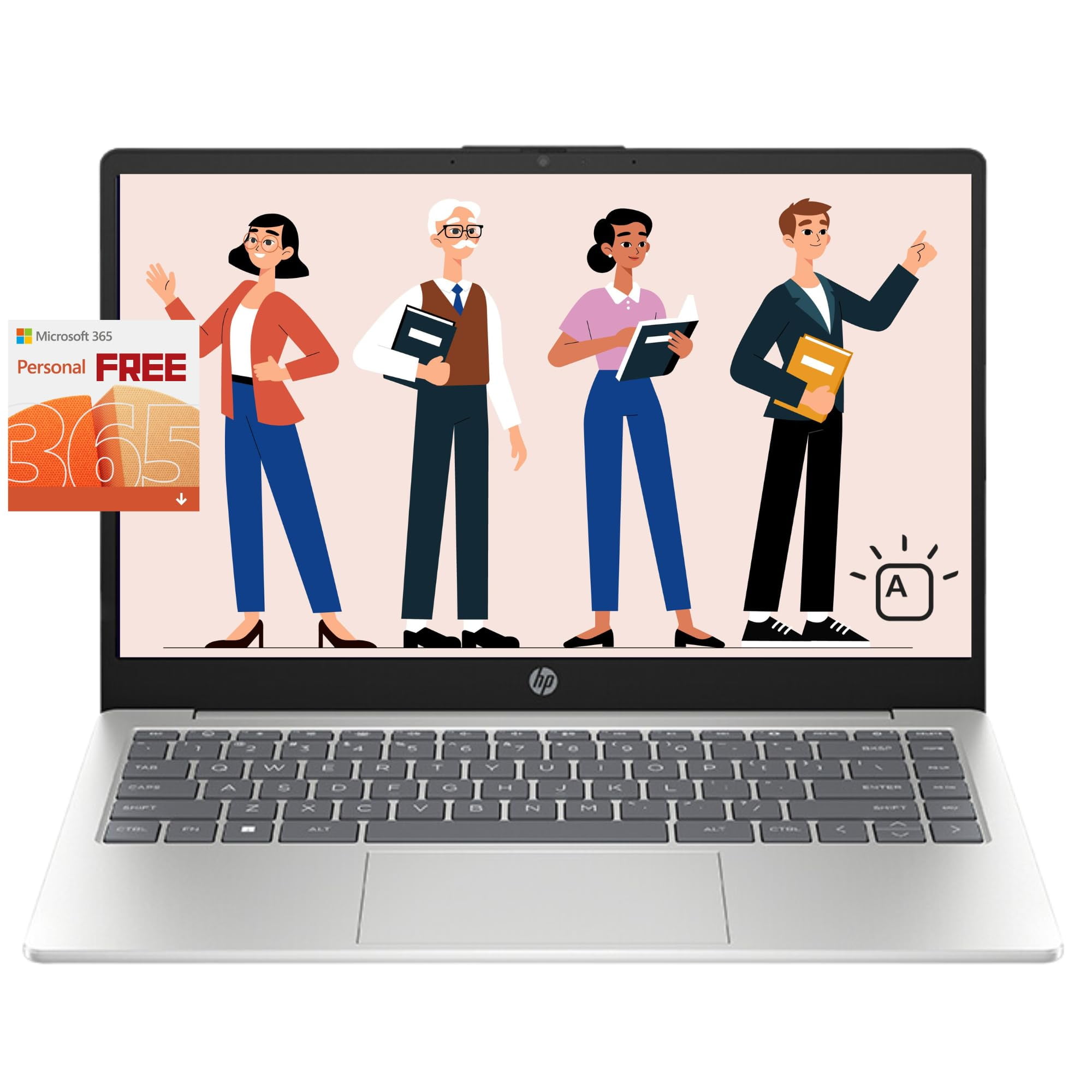 HP Laptops 14 inch FHD Display with Backlit Keyboard, Windows 11 Laptop ...