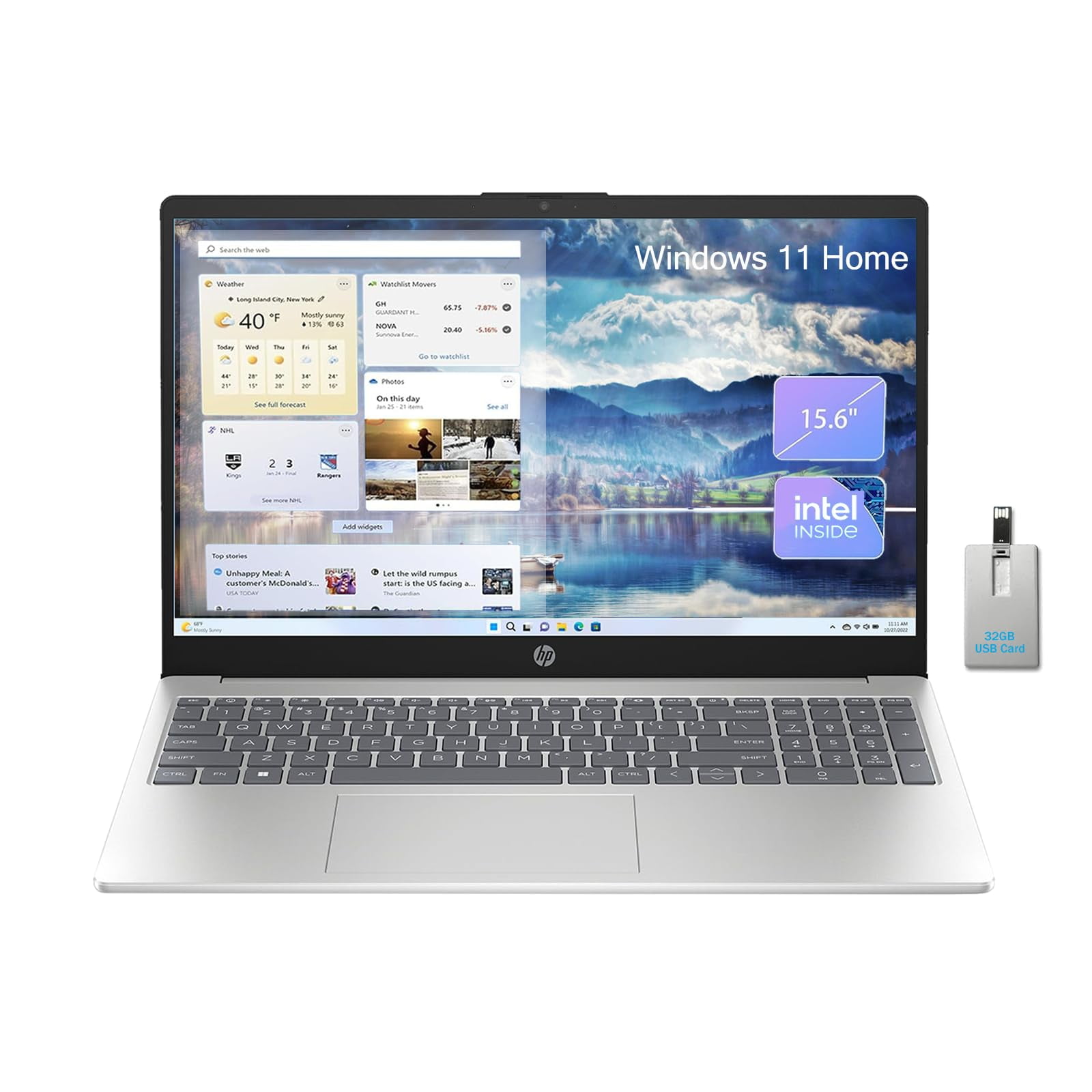 HP Laptops 15.6 inch HD Display, Windows 11 Laptop Computer for ...