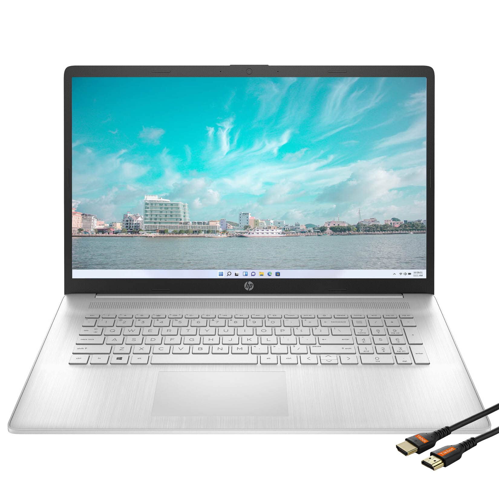 HP Laptops 17inch Screen FHD IPS Display-AMD Ryzen 5 5500U-Wireless-AC Wi-Fi 5-USB Type-C ...