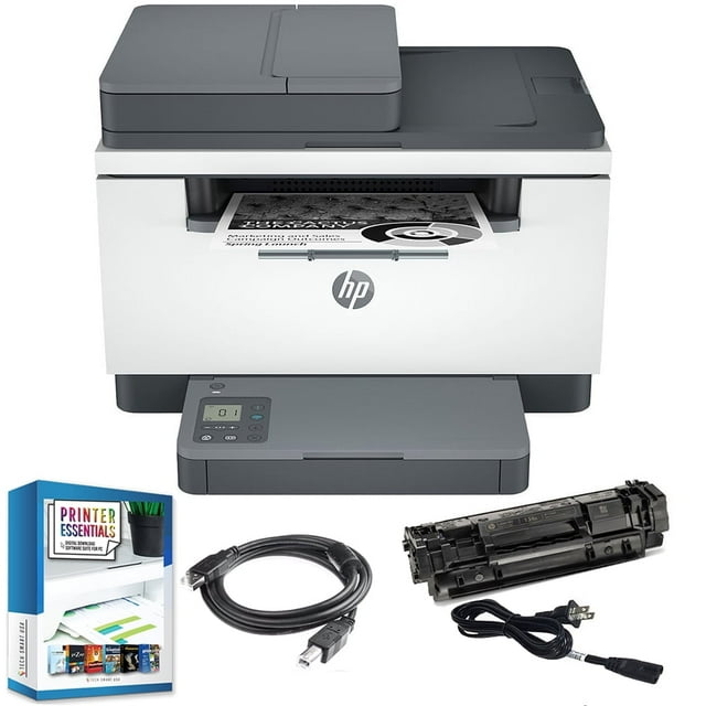 HP LaserJet M234sdw Wireless Black-and-White Laser Printer, White & Slate Bundle with Tech Smart ...