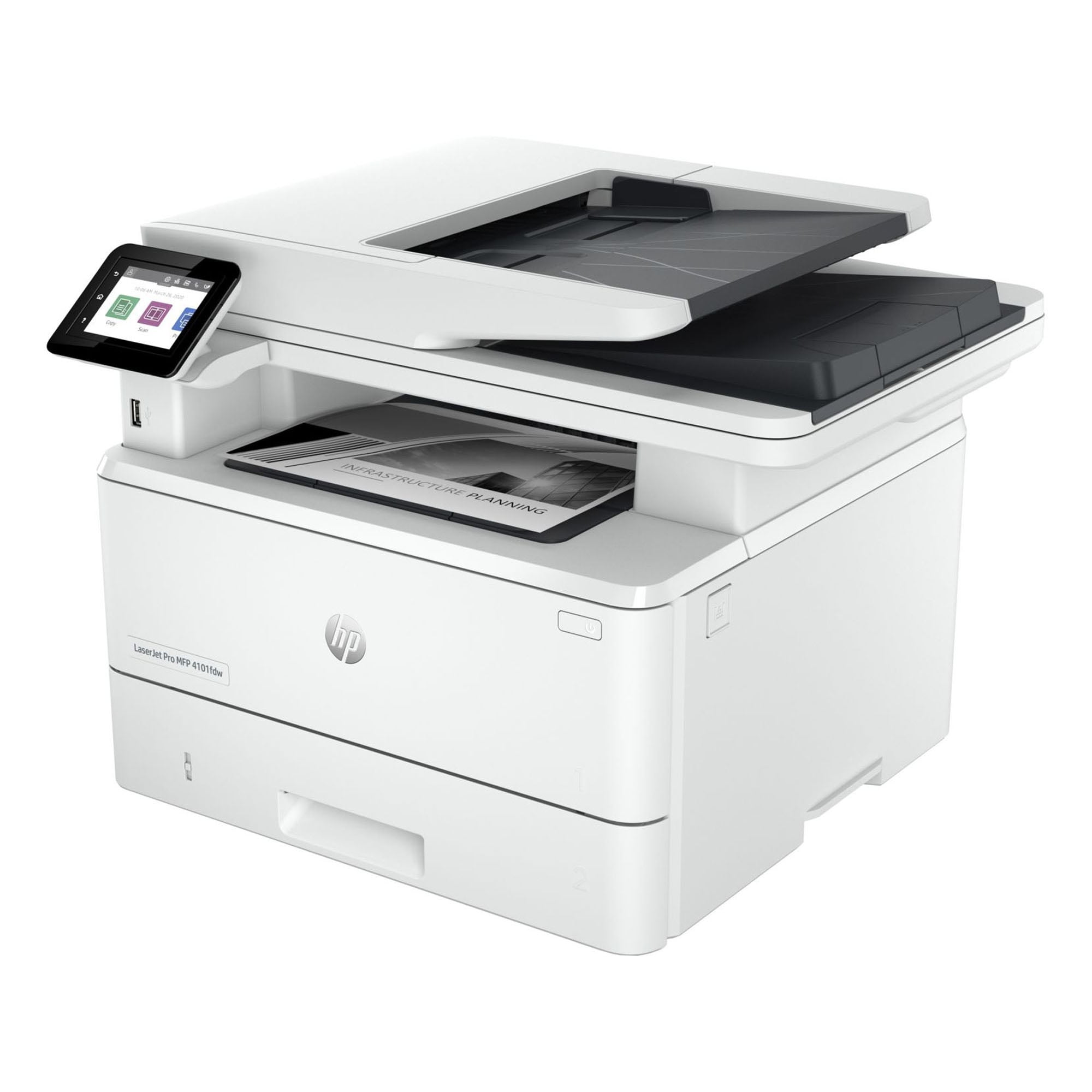 HP LaserJet Pro MFP 4101fdw Wireless Printer with Fax & available 2 ...