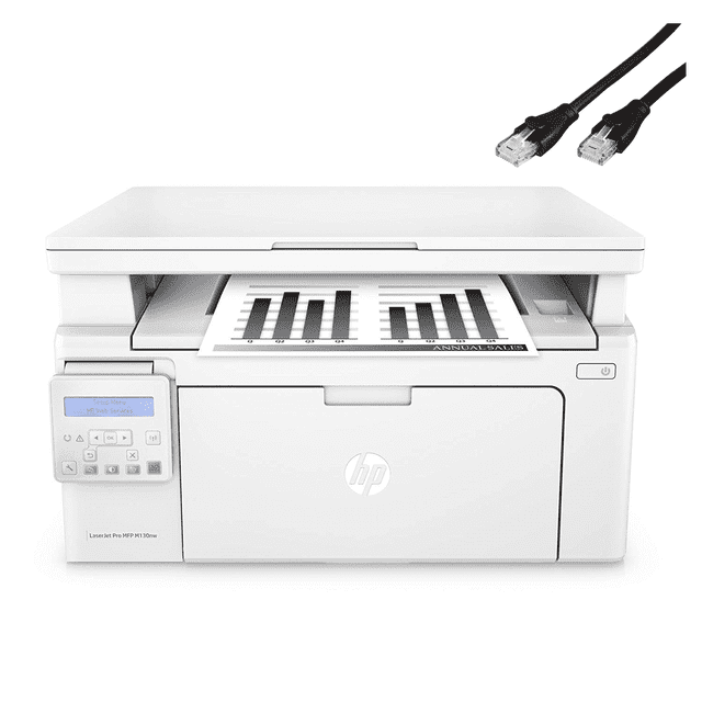 HP LaserJet Pro MFP M130nw Wireless Black & White All-In-One Printer ...
