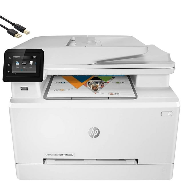 "HP Laserjet Pro M283cdw Wireless Color Laser Printer with Print, Scan ...