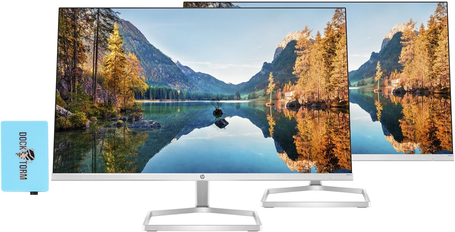 HP M24fw FreeSync Monitor 2D9K1AA#ABA Bundle with Docztorm Dock, 24 ...