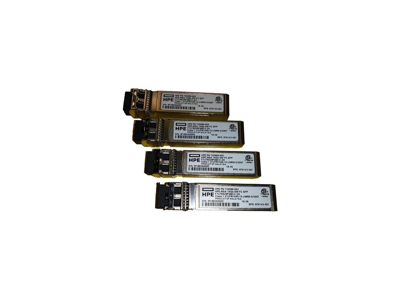 HPE C8R24B MSA 16Gb Short Wave Fibre Channel SFP+ 4-pack Transceiver ...