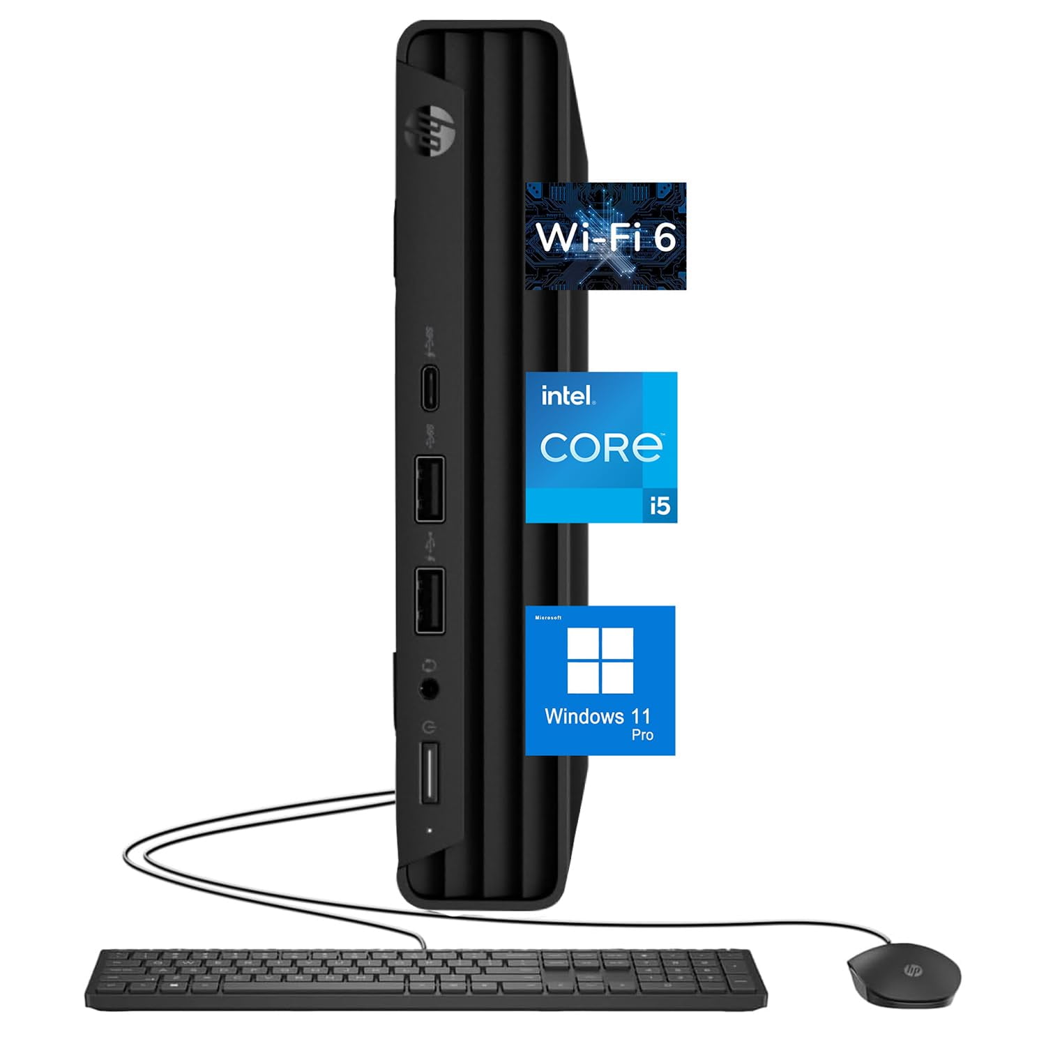 HP Mini Desktop Computer, Micro Form Factor PC 1.2L, Intel Core i5 ...
