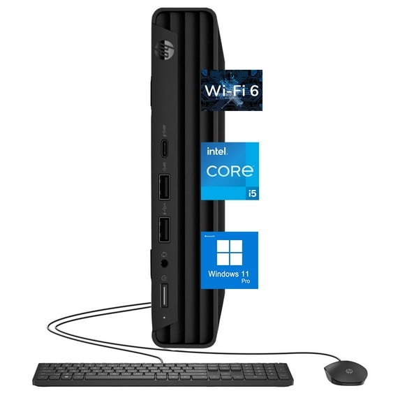 HP Mini Desktop Computer, Micro Form Factor PC 1.2L, Intel Core i5 ...