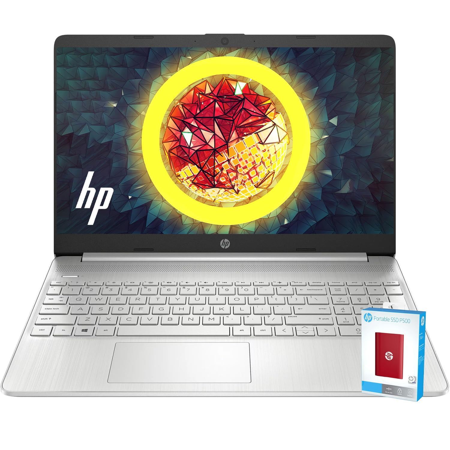 HP New 15.6" Essential Laptop, 16GB RAM, 512GB SSD(256GB PCIe & P500 ...
