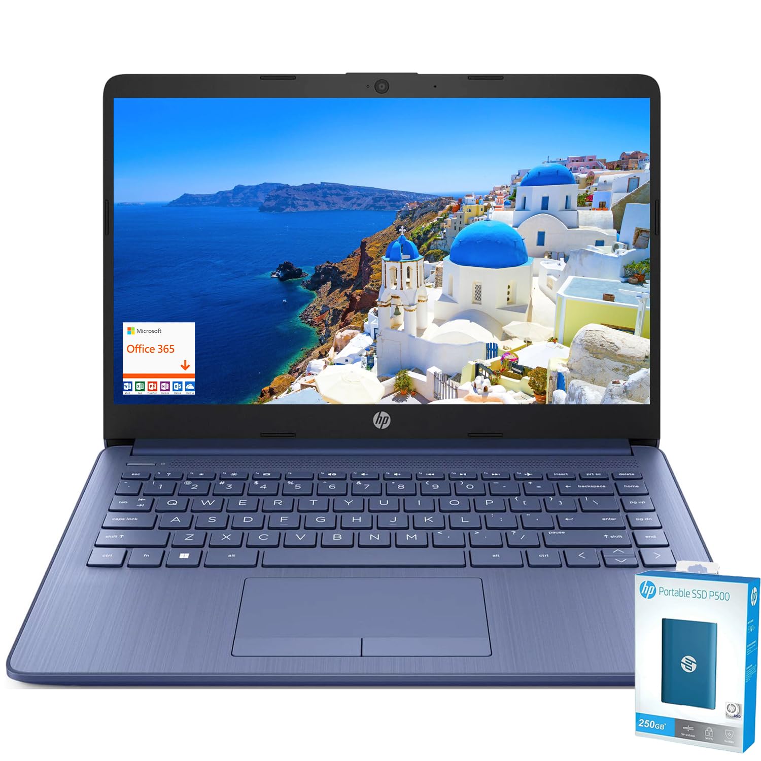 HP Newest 14 Laptop, Intel Celeron 4-Core Processor, 8GB Memory, 14" HD ...