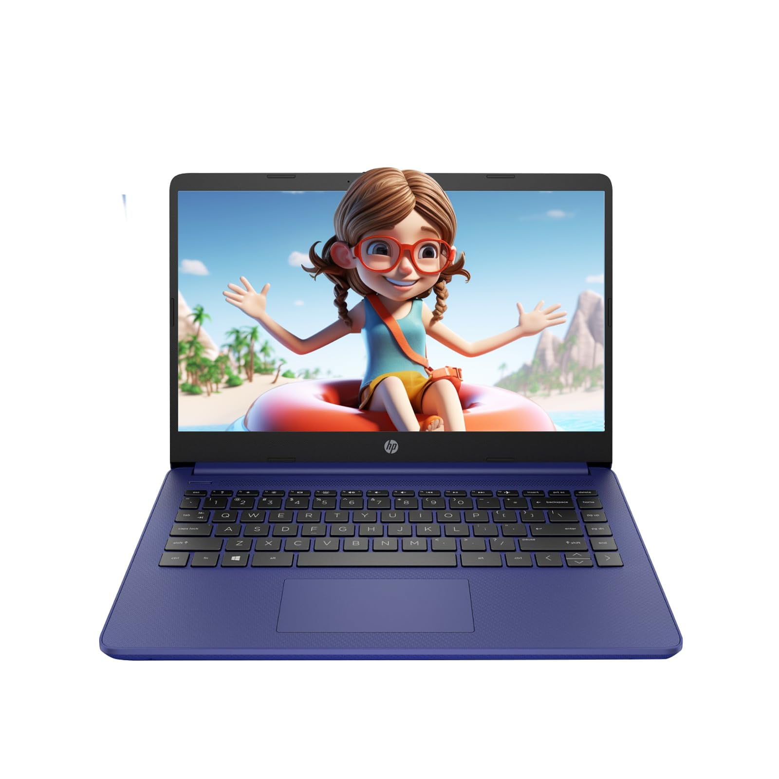 HP Newest 14" Ultral Light Laptop, 314GB Storage(64GB eMMC+250GB ...