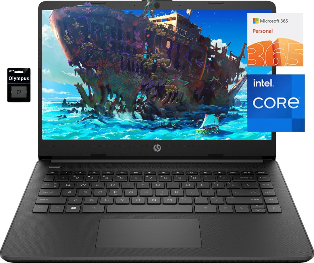 HP Newest 14" Ultral Light Laptop for Business. Intel Quad-Core N4120 ...