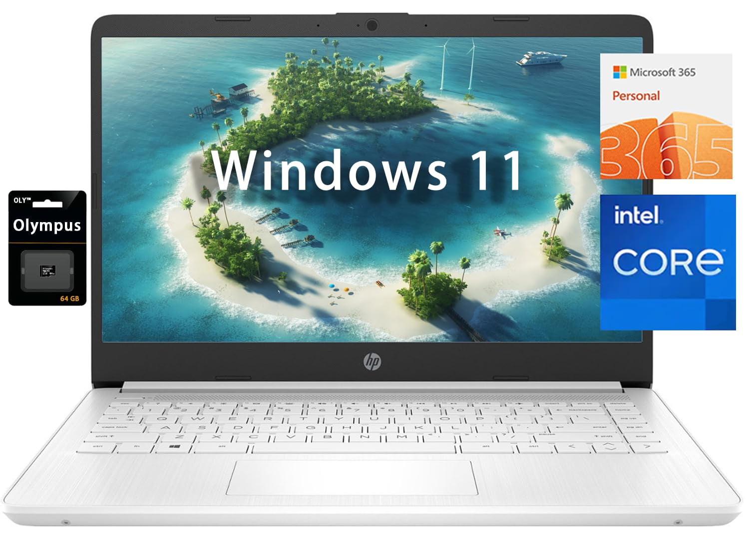 HP Newest 14" Ultral Light Laptop for Business. Intel Quad-Core N4120 ...