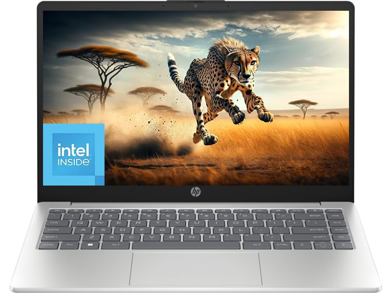 HP Newest 14" Ultral Light Laptop, Intel Quad-Core N200, 1 Year Office ...