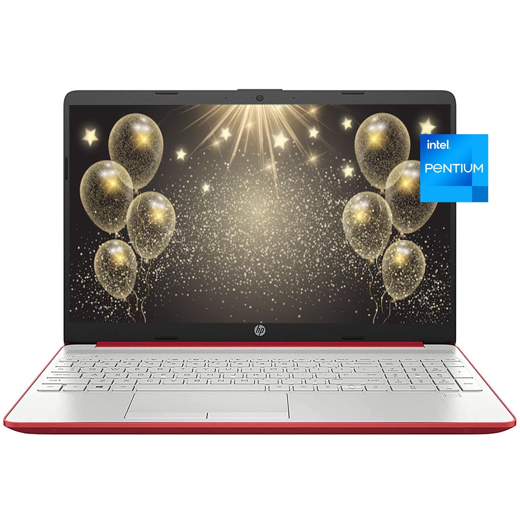 HP 15.6" HD Laptop, Intel N5030, 32GB RAM, 4TB SSD, Win10, Red with ...