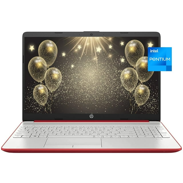 HP 15.6" HD Laptop, Intel N5030, 32GB RAM, 4TB SSD, Win10, Red with ...