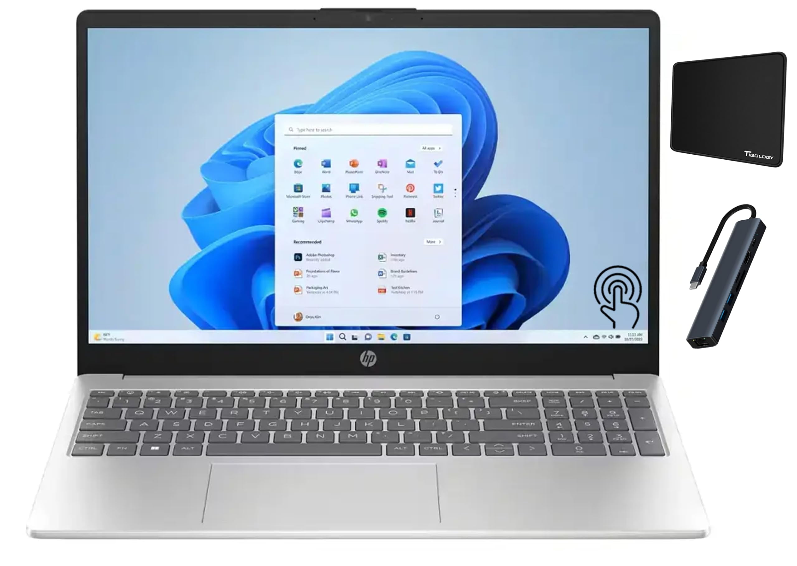 HP Newest 15.6" HD Touch-Screen Laptop, Intel Core i5-1235U, 16GB ...