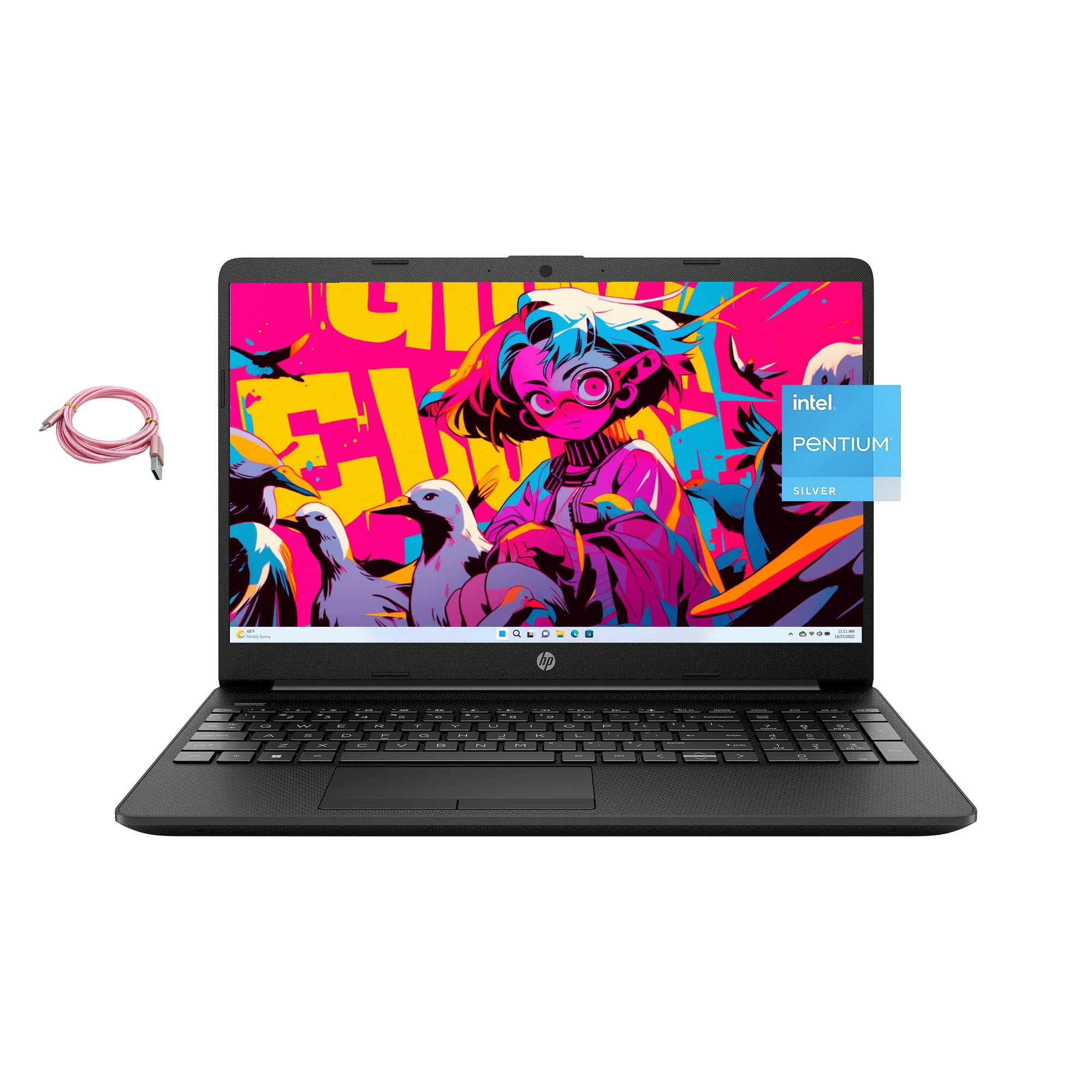 HP Newest 15.6" Ultral Light Laptop for Business, Intel Pentium Silver ...