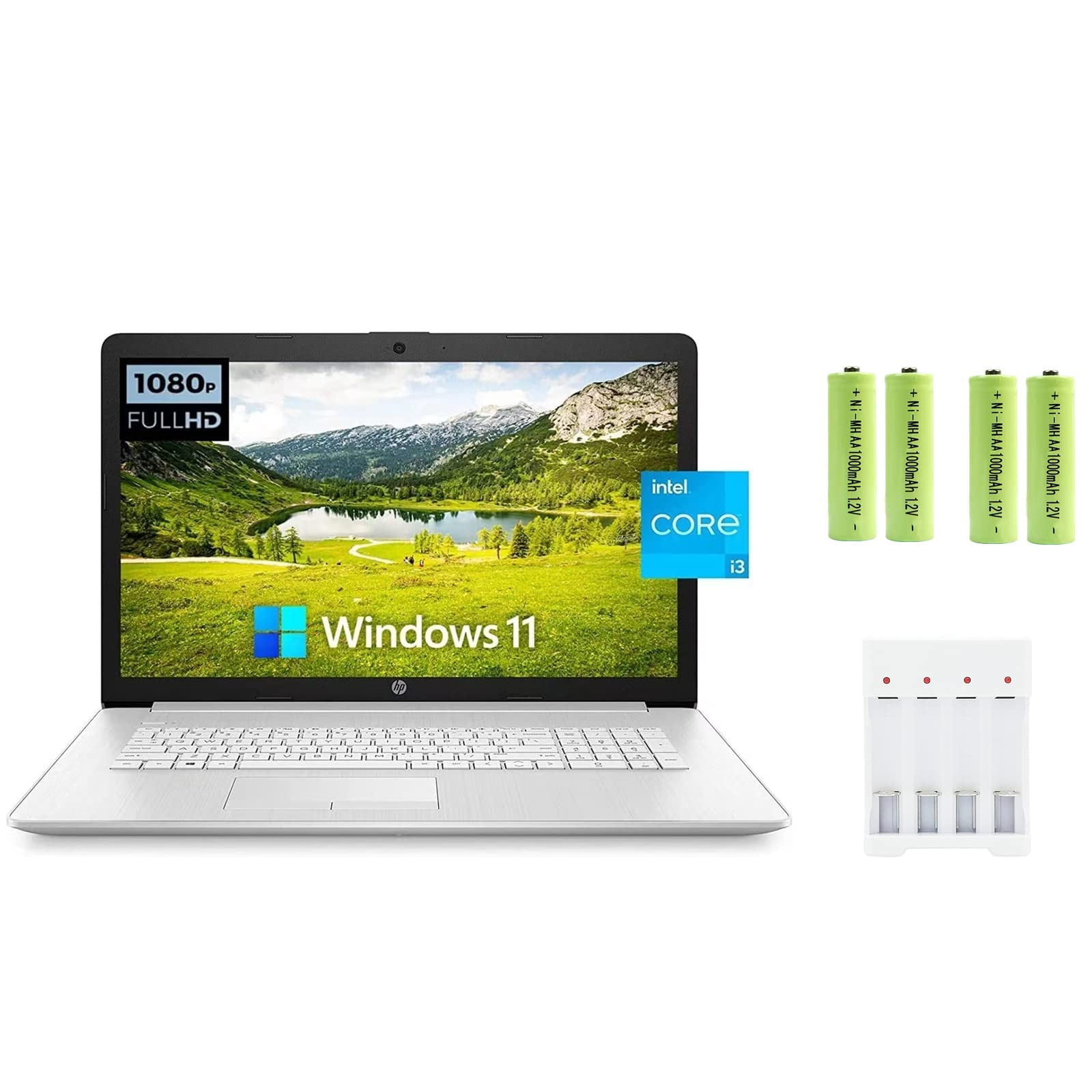 HP Newest 17.3-inch FHD (1920x1080) Non-Touch Display Laptop, Dual-core ...